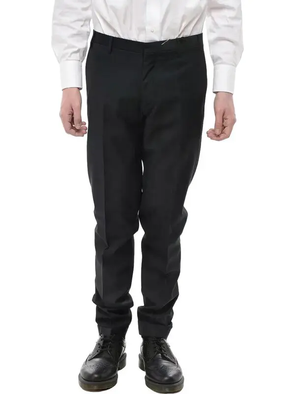 Corneliani Wool Belt-loop Tailored Trousers - Blue
