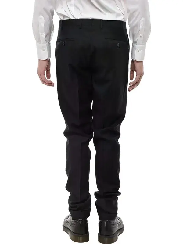 Corneliani Wool Belt-loop Tailored Trousers - Blue