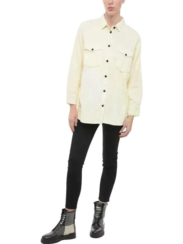 Woolrich Ribbed Sahariana Shirt - Neutrals