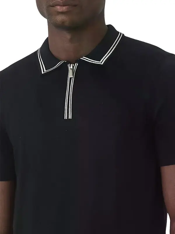 MAUVAIS Zip-fastening Polo Shirt - Blue