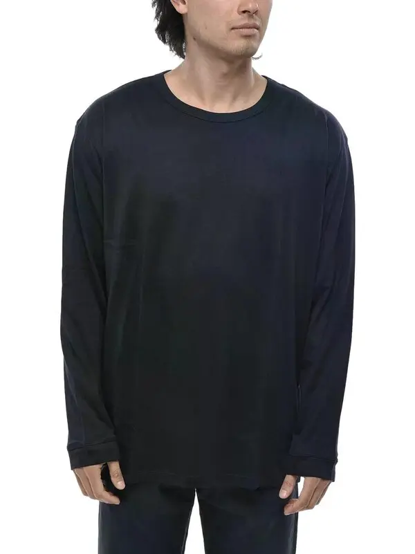 PAOLO PECORA Long-sleeve Crew-neck T-shirt - Blue