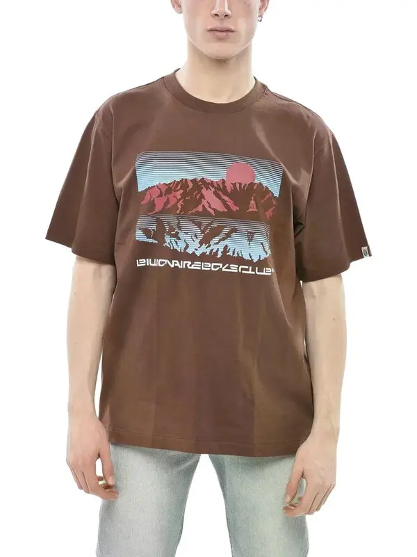 BILLIONAIRE BOYS CLUB Graphic-print Crew-neck T-shirt - Brown