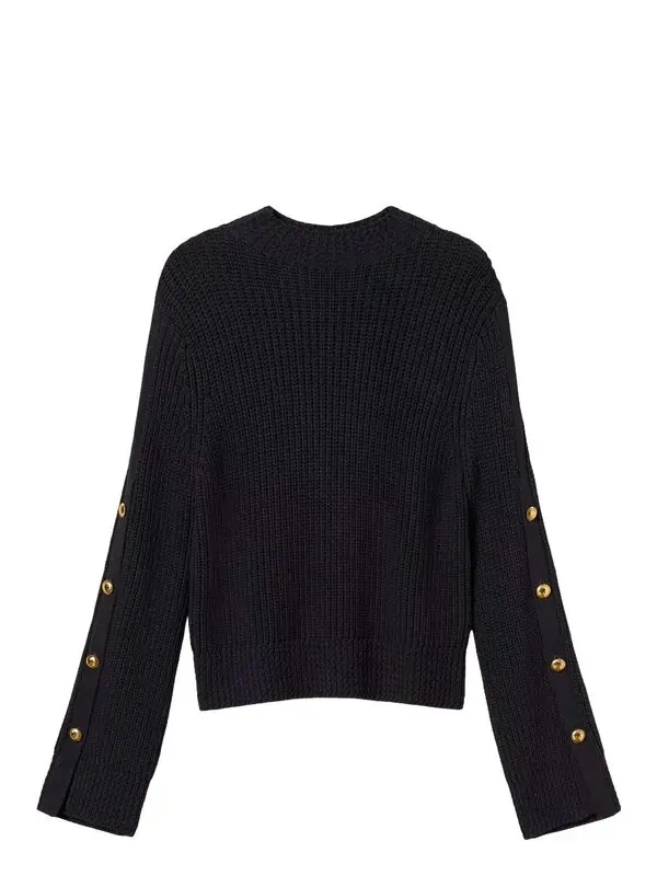 TWINSET Jumper With Metal Button Detailing - Blue