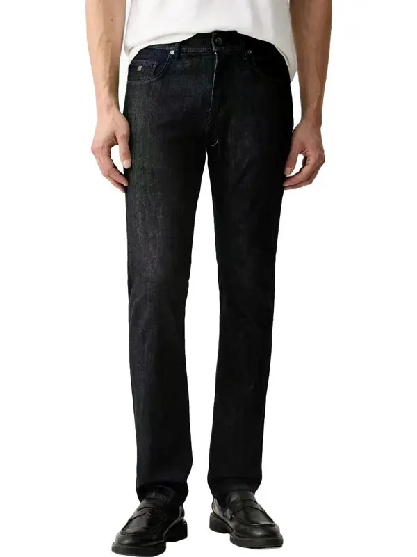Karl Lagerfeld Logo Patch Slim-fit Jeans - Blue