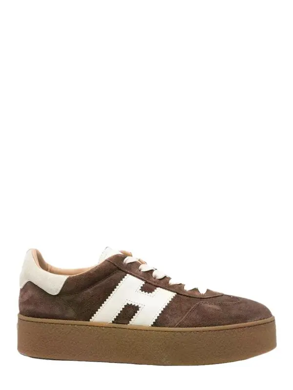 Hogan H698 Logo-patch Sneakers - Brown