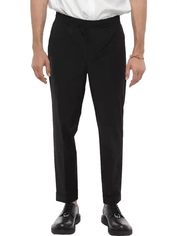 Neil Barrett Elasticated Waist Slim-fit Trousers - Black