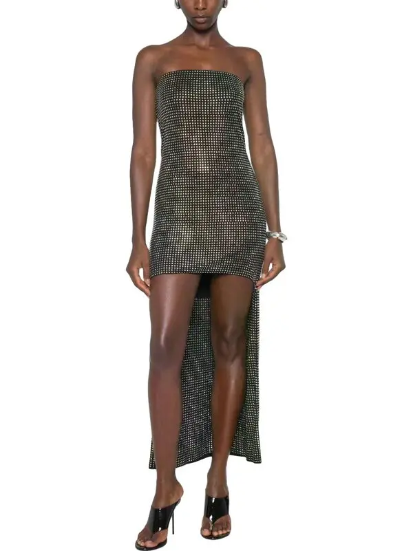 Alexander Wang Embellished High-low Asymmetric Dress - Black