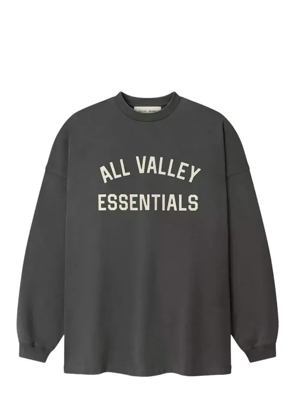 Fear Of God All Valley Essentials" Logo-print Long-sleeve T-shirt - Grey
