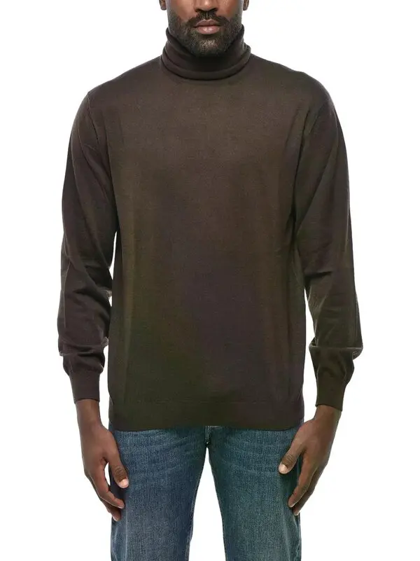 Malo Cashmere Turtleneck Sweater - Brown