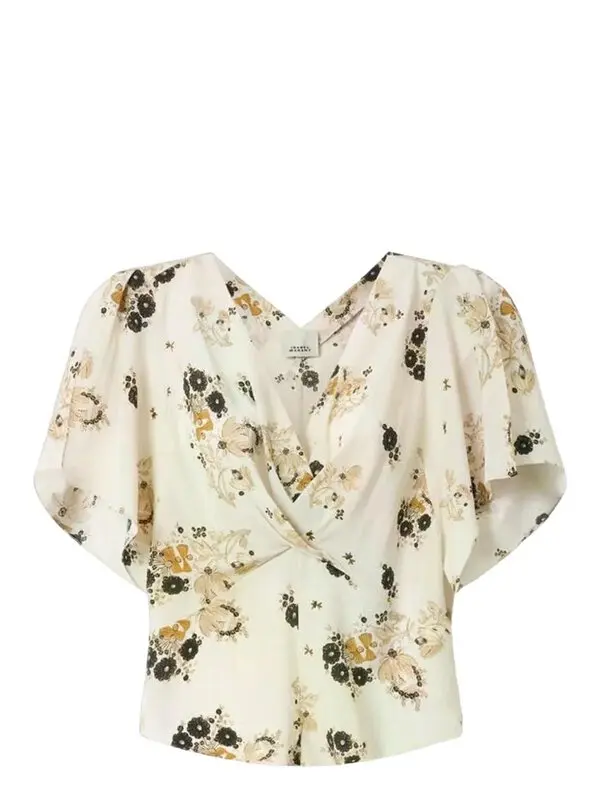 Isabel Marant Étoile Faljane" Floral Print Blouse - Red