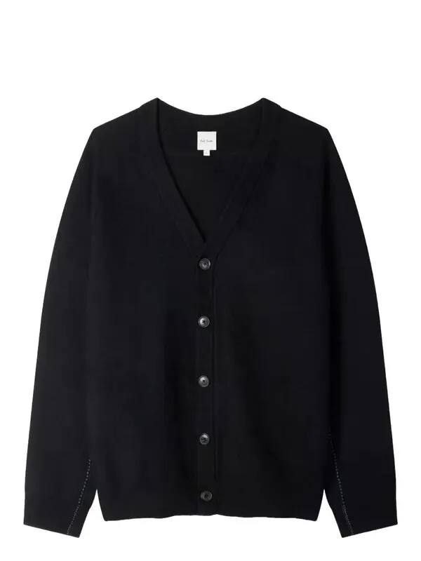 Paul Smith V-neck Button-up Cardigan - Black