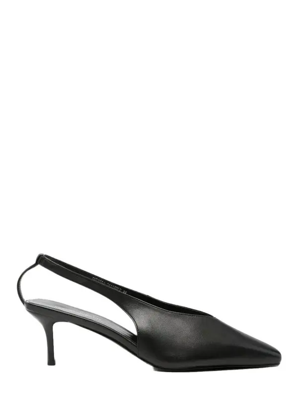 SERGIO MORETTI FIRENZE Pointed-toe Slingback Pumps - Black