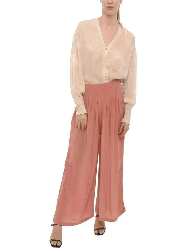 ALLSAINTS Hezzy Pleated Trousers - Pink