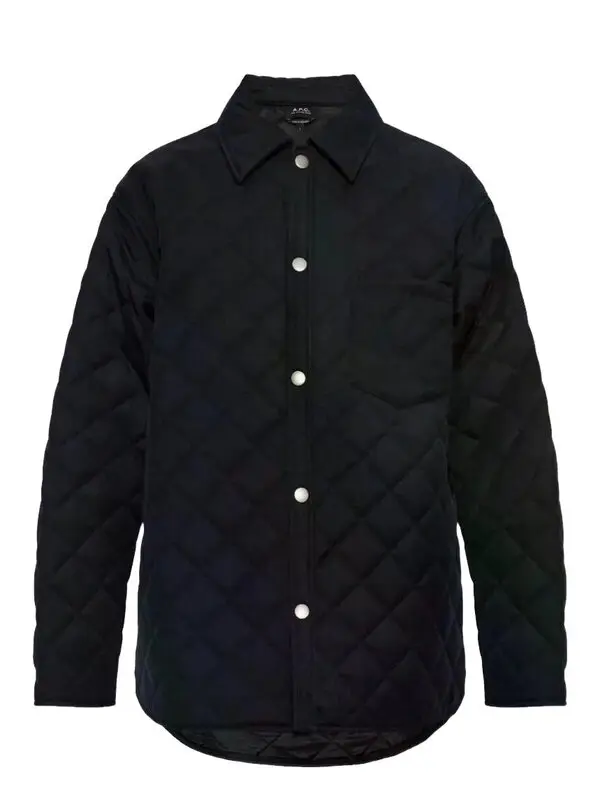 A.p.c. Georges Quilted Jacket - Blue