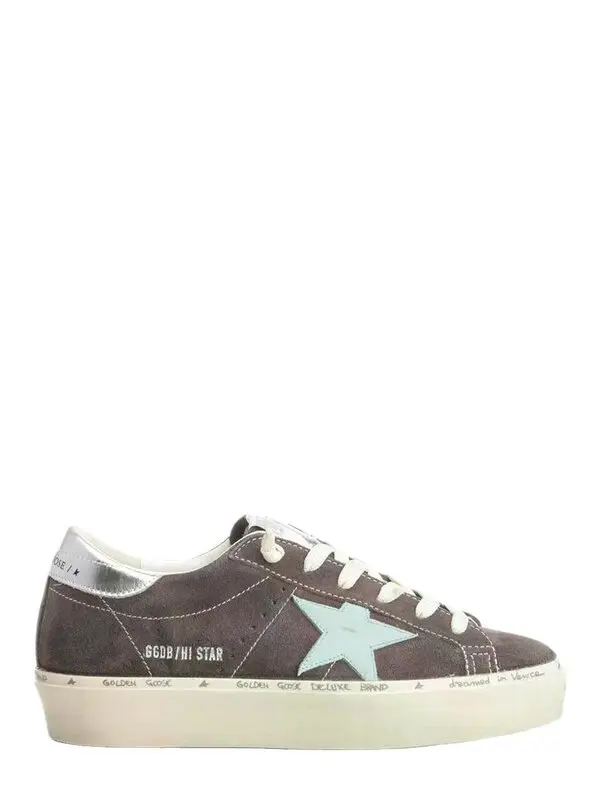 GOLDEN GOOSE Hi Star Suede Sneakers - Grey