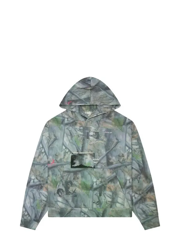 JUNGLES JUNGLES Camouflage Print Hoodie - Grey