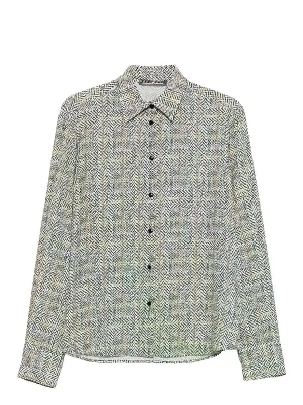 Ermanno Scervino Geometric Print Shirt - White
