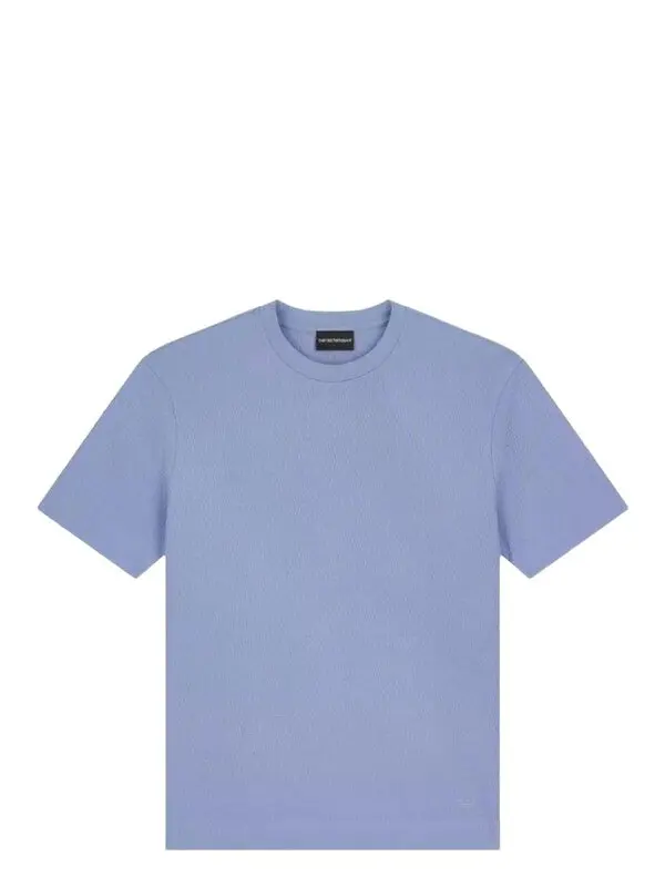 Emporio Armani Waffle-knit T-shirt - Blue