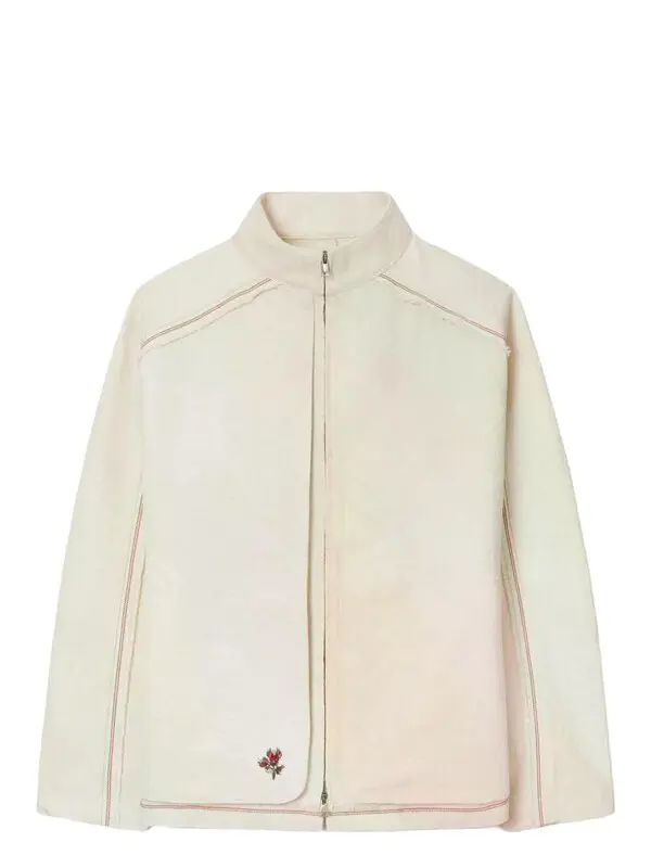 Tory Burch Quilted Logo Jacket - Neutrals
