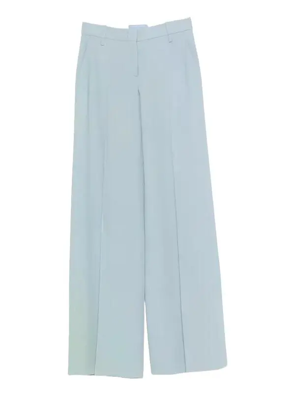 Ermanno Scervino Light Pressed-crease Palazzo Pants - Blue