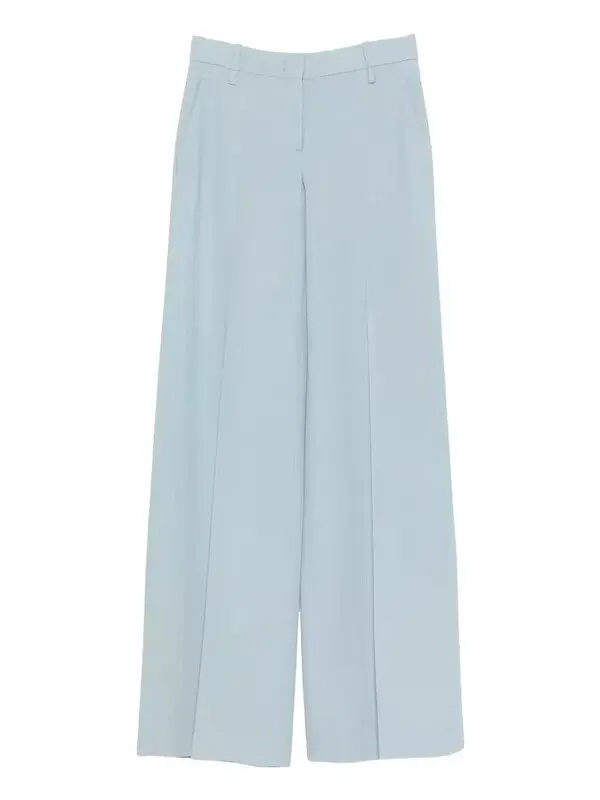 Ermanno Scervino Light Pressed-crease Palazzo Pants - Blue