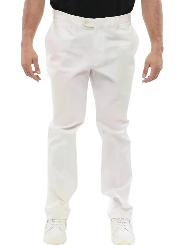Corneliani Cotton Chino Trousers - White