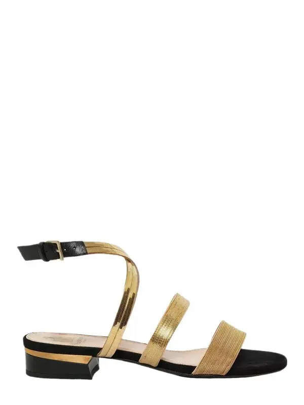 LANVIN Chain-detail Buckled Sandals - Black