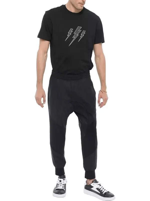 Neil Barrett Panelled Trousers - Black