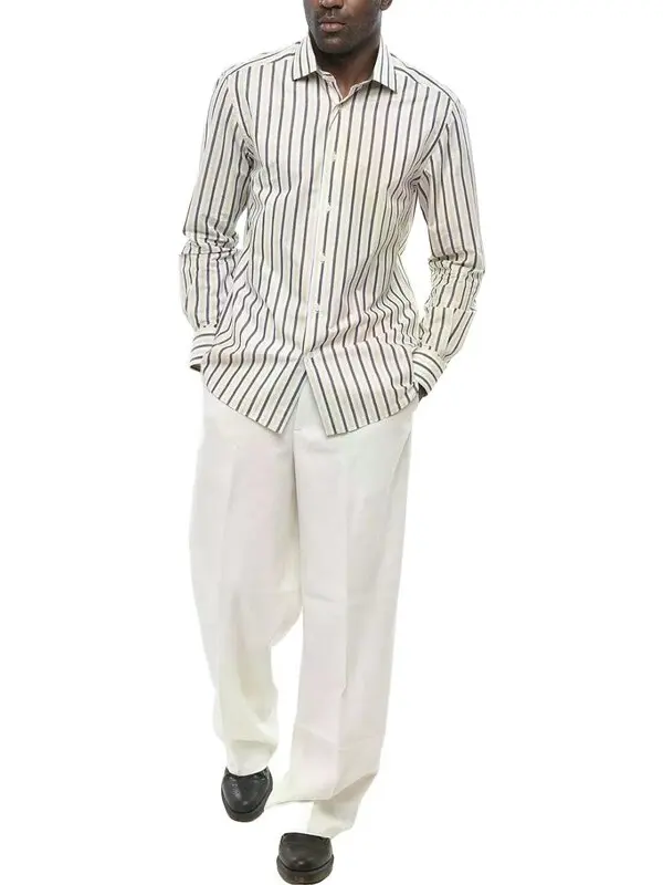 Corneliani Striped Shirt - White