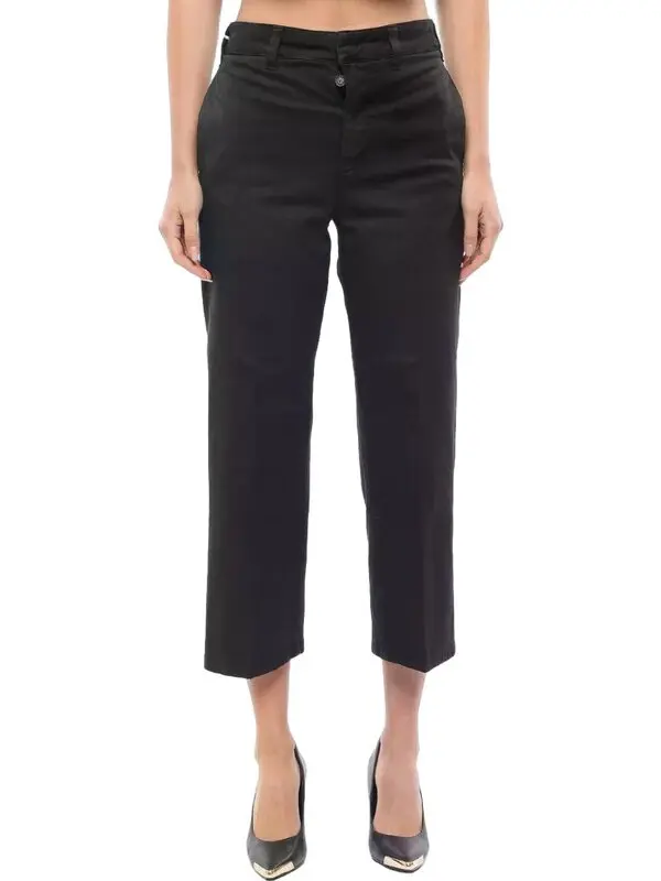 DEPARTMENT 5 Cropped-fit Chino Trousers - Black