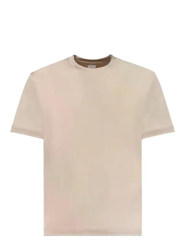 Eleventy Layered-detail Crew-neck T-shirt - Neutrals