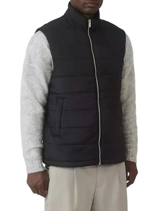 MAUVAIS Quilted Zip-fastening Gilet - Black