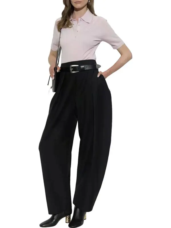 Givenchy Logo-print Cropped Polo Shirt - Pink