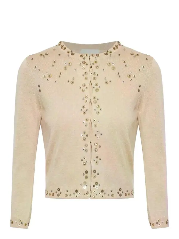 Isabel Marant Étoile Amaria Sequin Cardigan - Neutrals