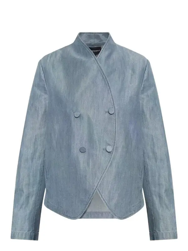 Emporio Armani Double-breasted Blazer - Blue