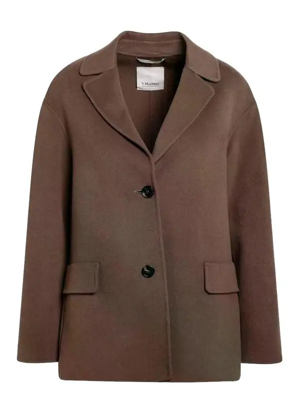 Max Mara Button-fastening Flap-pocket Jacket - Brown