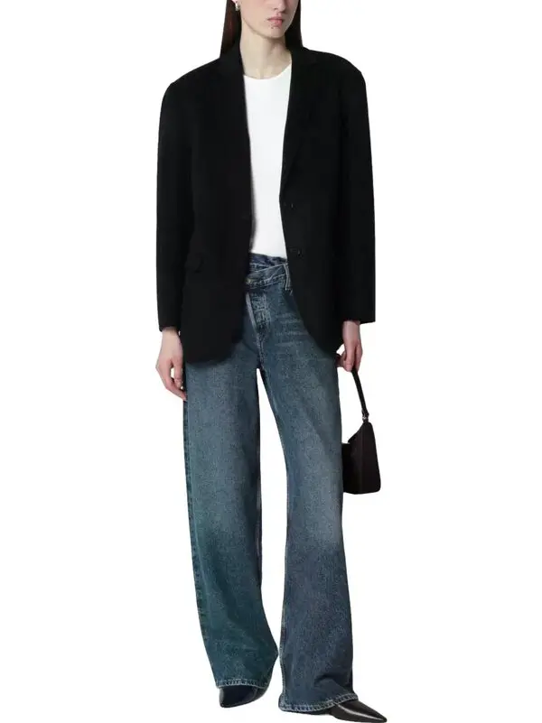 ANINE BING Quinn Single-breasted Blazer - Black
