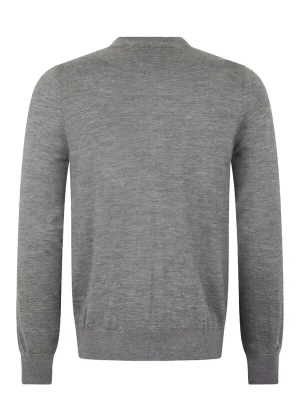 MOORER Casale Fine-knit Zip-up Cardigan - Grey