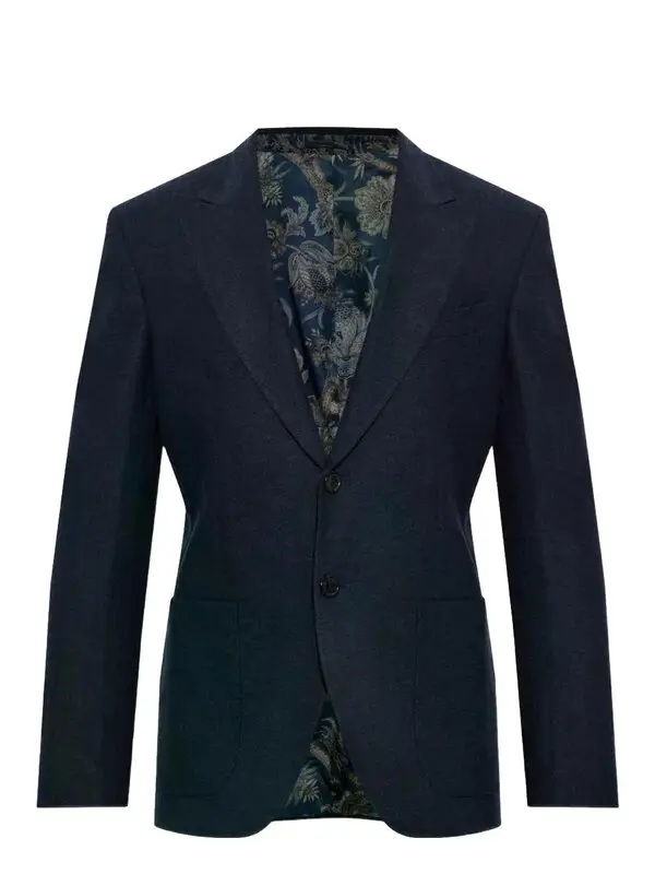 Etro Double-vent Blazer - Blue