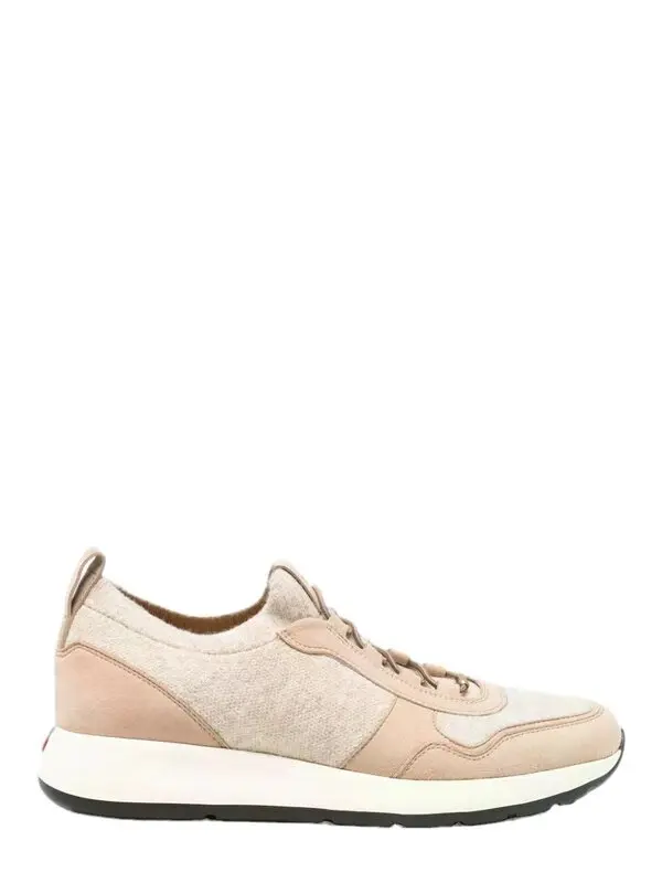 TOD'S Sneakers In Knit And Suede - Neutrals