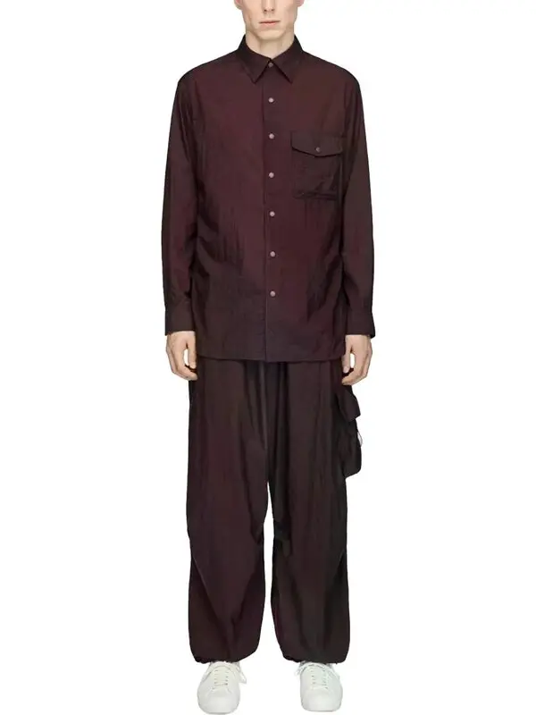 Y3 Cargo Pants With Gradient Stripes - Red