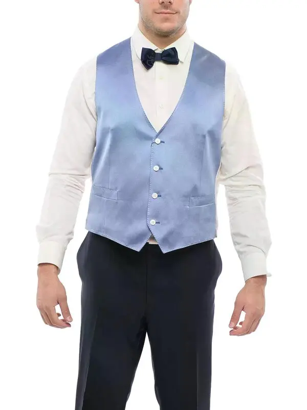 Corneliani Silk Waistcoat - Blue