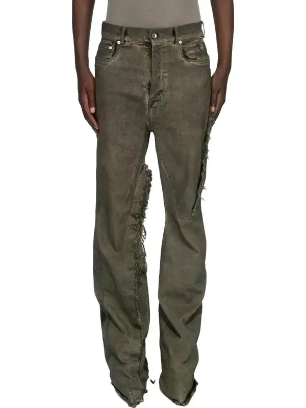Rick Owens Bolan Frayed Jeans - Brown