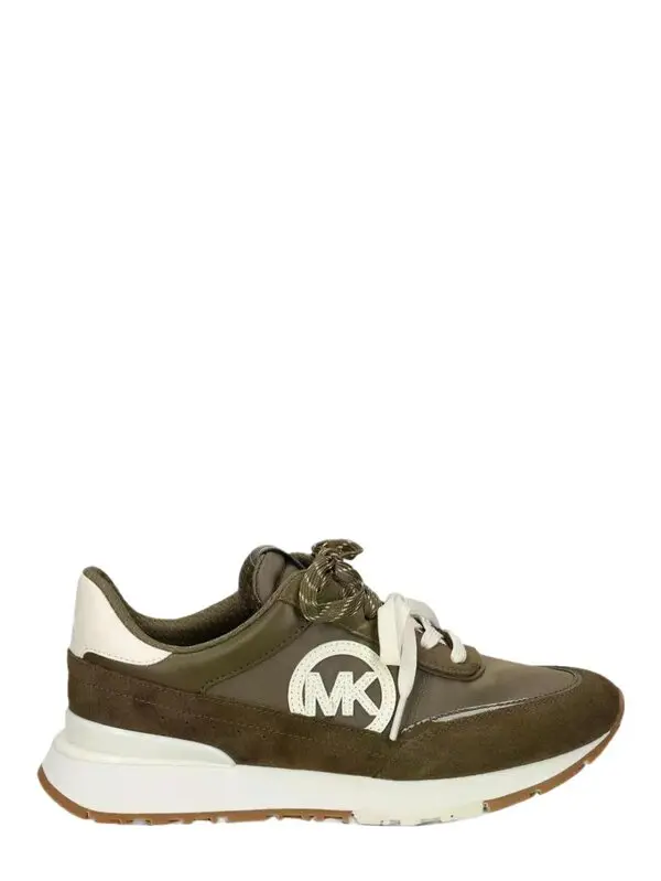 Michael Kors Panelled Logo-patch Sneakers - Green