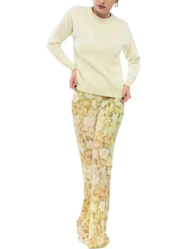 SA SU PHI Cashmere Crew-neck Sweater - Yellow