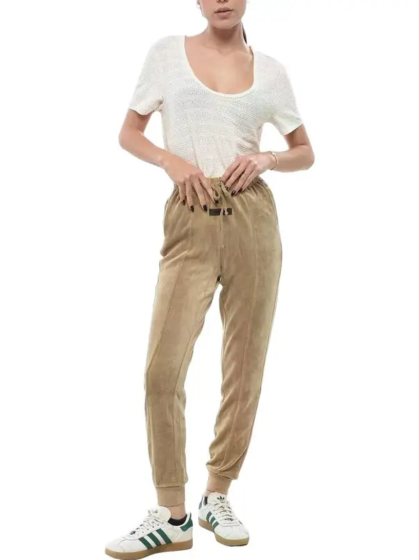 Fear Of God Logo-patch Track Pants - Neutrals