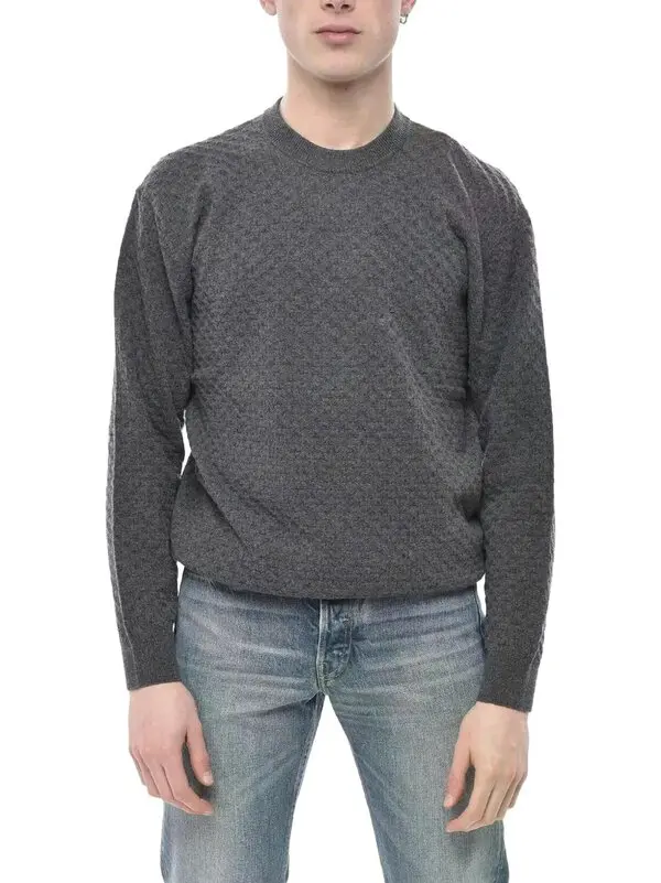 PAOLO PECORA Crew Neck Sweater - Grey