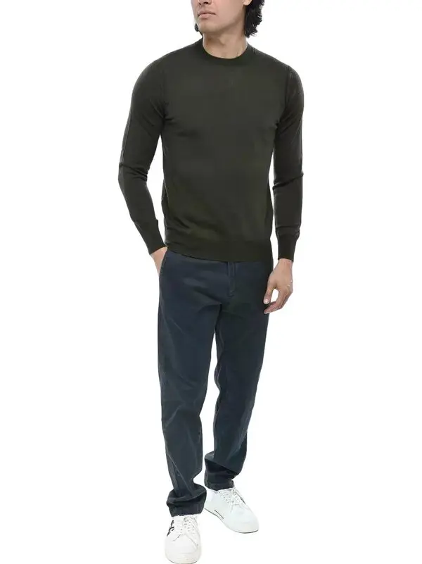 PAOLO PECORA Crew-neck Long-sleeve Sweatshirt - Green