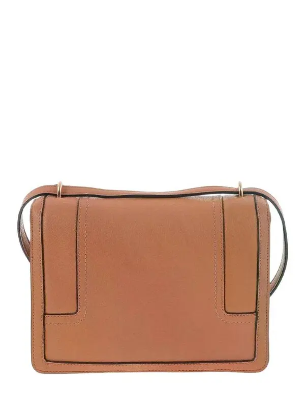 Moschino Hammered-effect Shoulder Bag - Brown