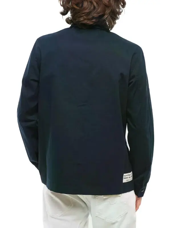 DEPARTMENT 5 Four-pocket Twill Overshirt - Blue